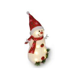 Gravidus LED-Dekofigur LED Schneemann Weihnachtsdeko Fensterdeko 42cm