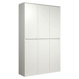 OTTO Mehrzweckschrank NEVADA, B 111 cm x H 191 cm, Weiß, 6 Türen