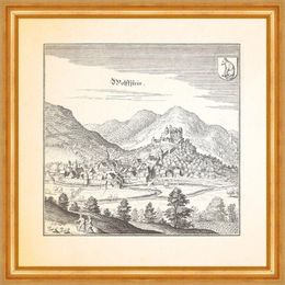 OTTO Kunstdruck Wolffstein Lauter Wolfstein Kurpfalz Kalkbergwerk Königsberg Merian 06, (1 St)