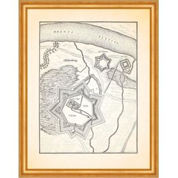 OTTO Kunstdruck Philipsburg Philippsburg Grundriss Schlossanlage Renaissance Merian 06, (1 St)