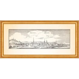 OTTO Kunstdruck Hervorden Herford Reichsstadt Gänsebrücke Jakobi Kantor Merian 0248 Ge, (1 St)