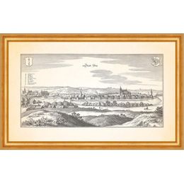 OTTO Kunstdruck Stadt Reetz Recz Neumark Westpommern Marstall Klosterkirche Merian 059, (1 St)