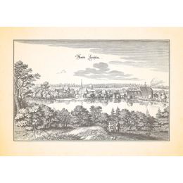 OTTO Kunstdruck Zechlin Rheinsberg Brandenburg Hohenzollern Jagdschloss Kupferstich Me, (1 St)
