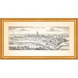 OTTO Kunstdruck Die Stadt und Festung Spandau Havel Spree Zitadelle Merian 0603 Gerahm, (1 St)