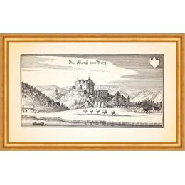 OTTO Kunstdruck Das Haus zum Berg Hausberge Porta Westfalica Schalksburg Merian 0277 G, (1 St)
