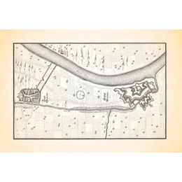 OTTO Kunstdruck Stadt und Schloß Gennep Niederlande Limburg Kleve Goch Kupferstich Mer, (1 St)