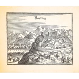 OTTO Kunstdruck Kropffsberg Kropfsberg Inn Österreich Tirol Burg Kupferstich Merian 03, (1 St)