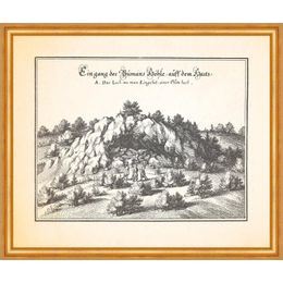 OTTO Kunstdruck Eingang der Bumans Höhle auff dem Harts Baumannshöhle Kupferstich Meri, (1 St)
