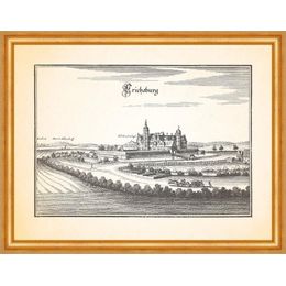 OTTO Kunstdruck Erichsburg Niederungsburg Wassergraben hohe Wälle Kupfer Merian 0379 G, (1 St)