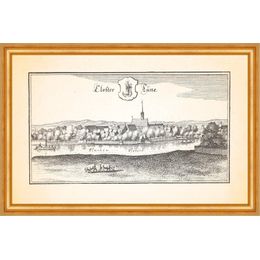 OTTO Kunstdruck Kloster Lüne Elmenau Benediktinerinnenkloster Bungelsbrunnen Merian 04, (1 St)