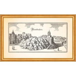 OTTO Kunstdruck Blanckenstein Renaissanceschloss Blankenburg Topographia Merian 0366 G, (1 St)