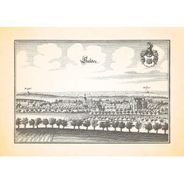 OTTO Kunstdruck Salder Schloss Harzvorland Schlosskirche Bockwindmühle Kupferstich Mer, (1 St)