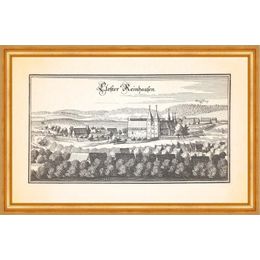 OTTO Kunstdruck Kloster Reinhausen Benediktiner Kanonikerstift Spornburg Merian 0437Ge, (1 St)