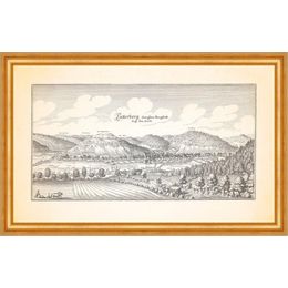 OTTO Kunstdruck Lutterberg gewesene Berstatt auf dem Harz Oder Kupferstich Merian 0499, (1 St)