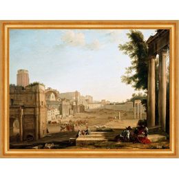 OTTO Kunstdruck The Campo Vaccino, Rome Claude Lorrain Italien Rom Bauwerke B A3 01209, (1 St)