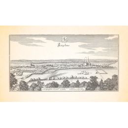 OTTO Kunstdruck Königslutter Amtshaus Adelsitz Kloster Pulvermühle Kupferstich Merian, (1 St)