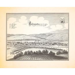 OTTO Kunstdruck Holtsmünden an der Weser nach dem Brand Holzminden Burg Kupferstich Me, (1 St)
