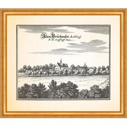 OTTO Kunstdruck Alten Bruchausen Amtshaus in der Grafschaft Hoya Vilsen Merian 0477 Ge, (1 St)