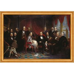 OTTO Kunstdruck Washington Irving, Literary Friends at Sunnyside Schussele B A3 01164, (1 St)