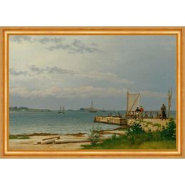 OTTO Kunstdruck View towards Koster from the jetty at Kallehave Eckersberg B A3 01171, (1 St)