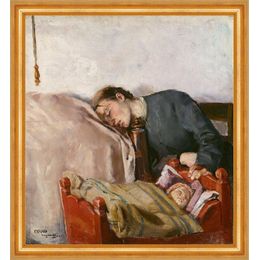 OTTO Kunstdruck Mother and Child Christian Krohg Mutter Baby Wiege schlafen B A3 01159, (1 St)