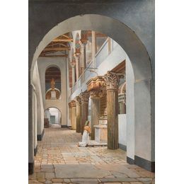 OTTO Kunstdruck View of the Church of San Lorenzo fuori le Mura Eckersberg Italien B A, (1 St)