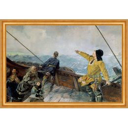 OTTO Kunstdruck Leiv Eirikson discovering America Christian Krohg Entdecker B A3 01158, (1 St)