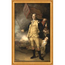 OTTO Kunstdruck George Washington at the Battle of Princeton Peale Präsident B A3 0113, (1 St)