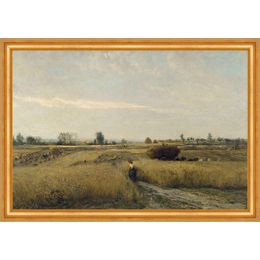 OTTO Kunstdruck Harvest Charles-Francois Daubigny Ernte Getreide Feld B A3 01135 Gerah, (1 St)