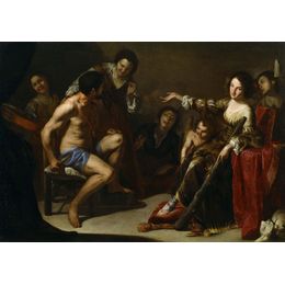 OTTO Kunstdruck Hercules and Omphale Bernardo Cavallino Götter griech. Mythologie B A3, (1 St)