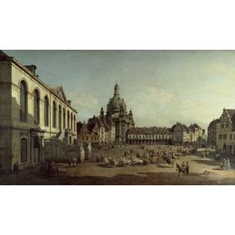 Kunstdruck View of the Neumarkt in Dresden from the Jüdenhofe Sachsen BellOTTO B, (1 St)