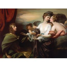 OTTO Kunstdruck Helen Brought to Paris Benjamin West Helena Engel Trojanischer Krieg B, (1 St)