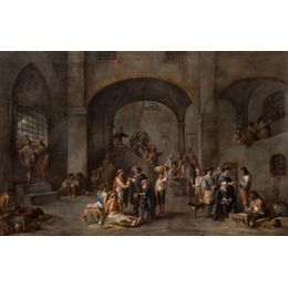 OTTO Kunstdruck To Visit the Imprisoned Cornelis de Wael Gefängnis Gefangene Besuch B, (1 St)