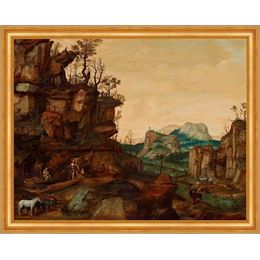 OTTO Kunstdruck Landscape with Adam and Eve Cornelis van Dalem Bibel Religion B A3 013, (1 St)