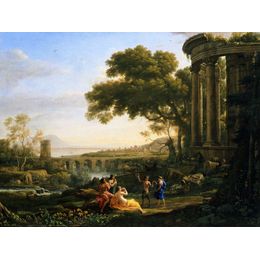OTTO Kunstdruck Landscape with Nymph and Satyr Dancing C. Lorrain griech. Mythologie B, (1 St)