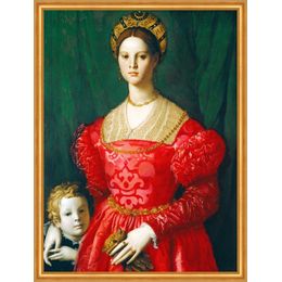 OTTO Kunstdruck A Young Woman and Her Little Boy Agnolo Bronzino Mutter Adel Kind B A2, (1 St)