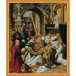 OTTO Kunstdruck The Mass of Saint Gregory the Great Adriaen Isenbrant Religion Messe B, (1 St)