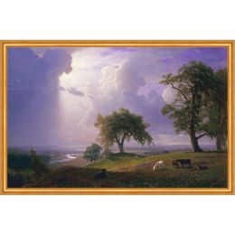 OTTO Kunstdruck California Spring Albert Bierstadt Frühling Pferde Weide Amerika B A2, (1 St)