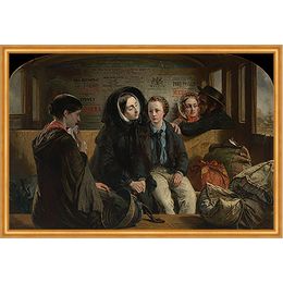 OTTO Kunstdruck Second Class - The Parting. Abraham Pether Zug Wagon Armut Abteil B A2, (1 St)