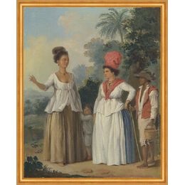 OTTO Kunstdruck West Indian Women of Color, with a Black Servant Indien Brunias B A2 0, (1 St)