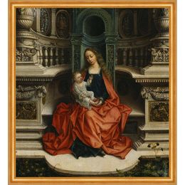 OTTO Kunstdruck The Madonna and Child Enthroned Adriaen Isenbrant Jesus Religion Tron, (1 St)
