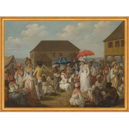 OTTO Kunstdruck Linen Market, Dominica Agostino Brunias Leinen Markt Dominik. Republ B, (1 St)