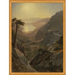 OTTO Kunstdruck View of Donner Lake, California Albert Bierstadt Amerika USA See B A2, (1 St)