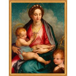 OTTO Kunstdruck Madonna and Child with St John Andrea del Sarto Maria Jesus B A2 00472, (1 St)