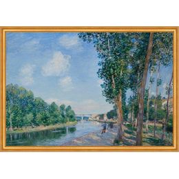 OTTO Kunstdruck Saint-Mammes. June Sunshine Alfred Sisley Frankreich Fluß B A2 00424 G, (1 St)