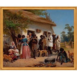 OTTO Kunstdruck A scene in South Australia Alexander Schramm Südafrika Dorf B A2 00376, (1 St)