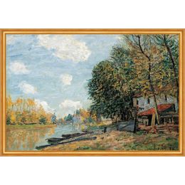 OTTO Kunstdruck Moret: The Banks of the River Loing Alfred Sisley Frankreich B A2 0042, (1 St)