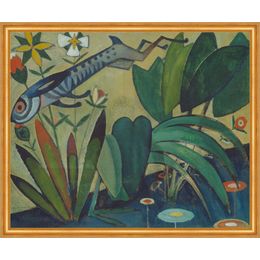 OTTO Kunstdruck The Leap of the Rabbit Amadeo de Souza-Cardoso Pflanzen Hase B A2 0044, (1 St)