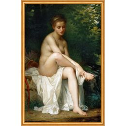 OTTO Kunstdruck Ismenie, Nymph of Diana Charles Landelle griechische Mythologie Nackt, (1 St)