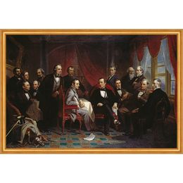 OTTO Kunstdruck Washington Irving and his Literary Friends at Sunnyside Schussele B A2, (1 St)